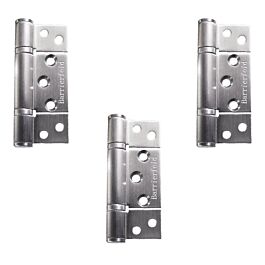 Barrierfold 3 Hinge Set - Satin Stainless