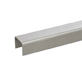Glass Capping Rail 2500mm - Satin Stainless